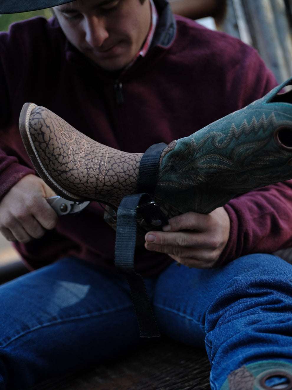 Azulado - Joaquin - Cutter Toe - Sand – Allens Boots